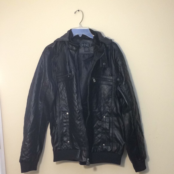 g-net | Jackets & Coats | Black Mens Leather Jacket | Poshmark